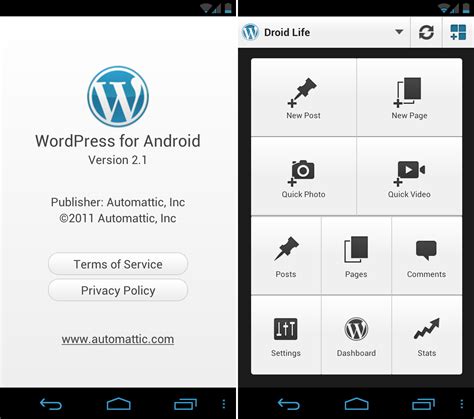 wordpress for android beta 2 1 released autosave timer plus ability to