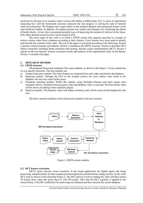 Content Based Video Retrieval Using Discrete Cosine Transform Pdf