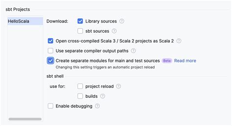 在 Sbt 中分离主模块和测试模块（测试版） Intellij Idea 文档