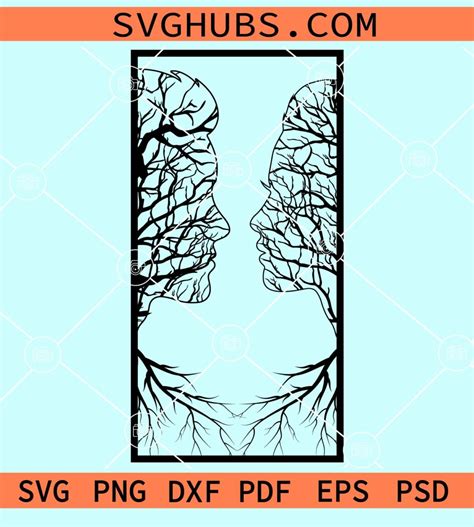 Tree Couple Wall Art Svg Tree Couple Valentine S Day Svg Wall Decor Svg Tree Svg Couple Svg