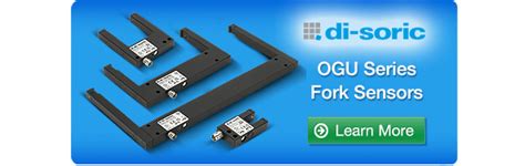 Di Soric OGU Series Fork Sensors From AutomationDirect