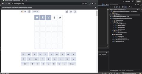 Ahmed Khalil On Linkedin A Wordle Scrapping Solver Using Dotnet