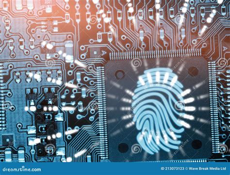 Fingerprint Biometric Scanner Against Microprocessor Connections On