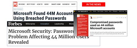 Microsoft Highlights The Risk Of Stolen Passwords Enzoic