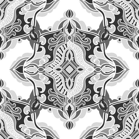 Premium Vector Decorative Seamless Monochromatic Background
