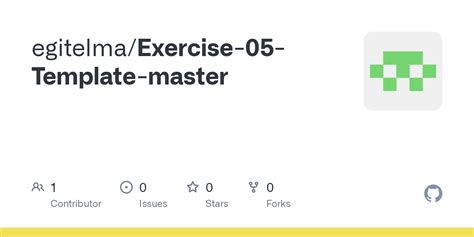 Github Egitelmaexercise 05 Template Master