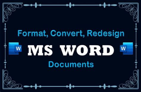 Format Convert Redesign Ms Word Document By Daud3757 Fiverr