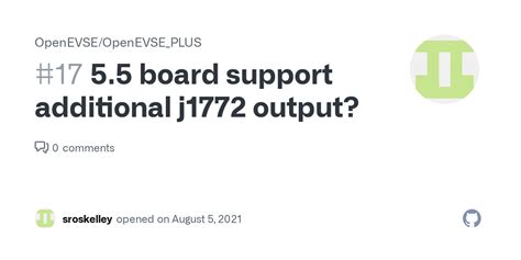 Board Support Additional J Output Issue OpenEVSE OpenEVSE PLUS GitHub
