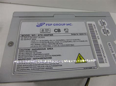 Блок питания ATX 300W FSP Group ATX-300PNR