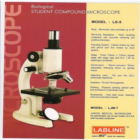 100x Student Microscopes Led Model Namenumber Labline At ₹ 2500