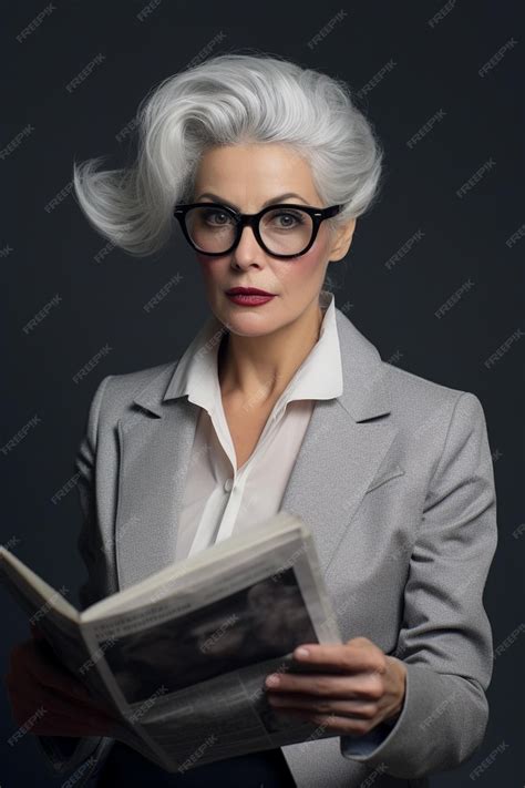 Premium Ai Image A Stern Looking Woman In Her Fifties