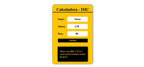 Github Victorhaubertcalculadora De Imc