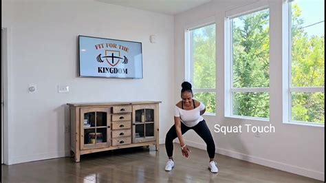 May Week 2 Exercise Of The Month Squat Touch Low Impact Youtube
