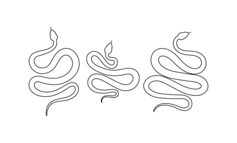 Snake Line Vector Art Icons And Graphics For Free Download