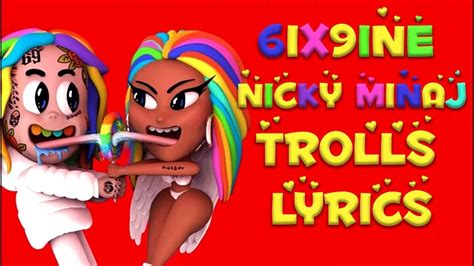 6ixnine Trollz Ft Nicki Minajofficial Lyrics Video Youtube