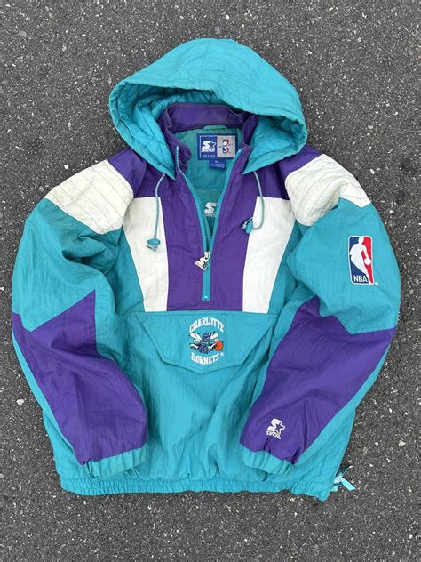 Nba × Starter × Vintage Vintage Charlotte Hornets Starter Puffer Jacket 1990s Rare Grailed