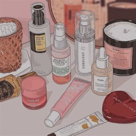 Korean Beauty And Skincare Store Illustration Skincare Aesthetic