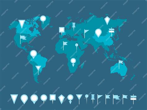 Premium Vector Map Markers