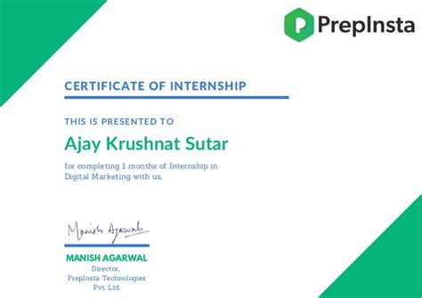 Ajay Sutar On Linkedin Prepintsa Digital Intern