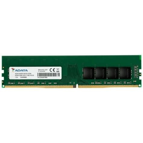 Memoria Ram Dim Adata 16gb Ddr4 Udimm 3200 Mhz 12v 22 22 22