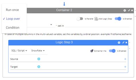 Dynamically Create And Populate Tables Using A Looping Container