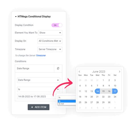 conditional display module ht mega addons for elementor
