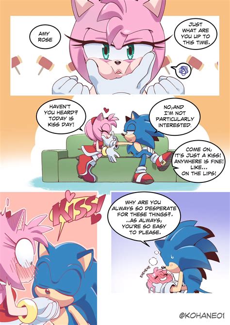 Sonic X Amy Fanart Amy The Hedgehog Comic Sonic And Amy Comics