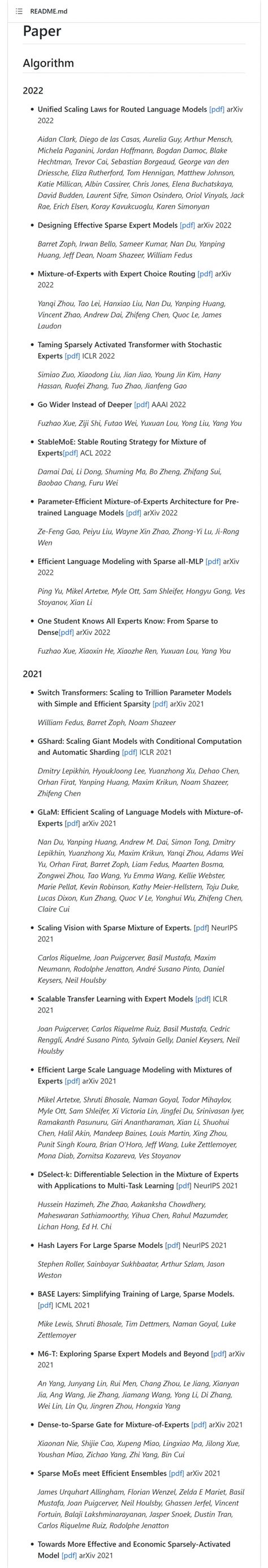 历史最全混合专家（moe）模型相关精选论文、系统、应用整理分享混合专家模型分类 Csdn博客
