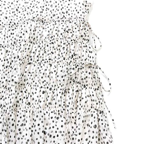 ランダムドットシャーリングワンピース（mサイズ オフホワイト Mystrada（マイストラーダ）） 付属品 5点：ペチワンピースシャーリングコード 【公式】brista