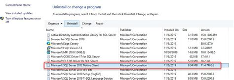 Installation Of Microsoft Sql Server Native Client Failed Because A