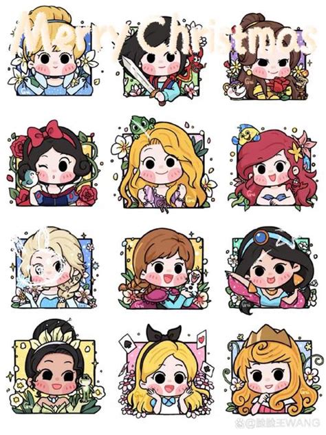 迪士尼小公主简笔画漂亮可爱简单（高清12张） 简笔画图片大全