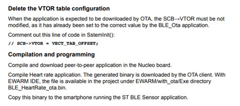 solved stm32wb ota scb vtor stmicroelectronics community