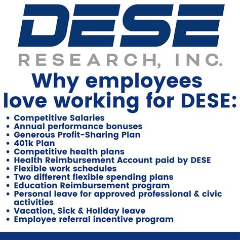 Dese Research Inc On Linkedin Hiring Huntsvillealabama Benefits