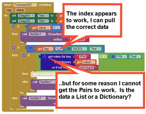problem using dictionaries mit app inventor help mit app inventor