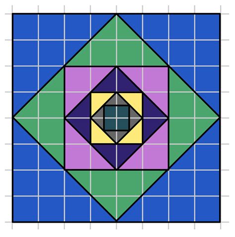 Modulo Art Square Grid Reflection