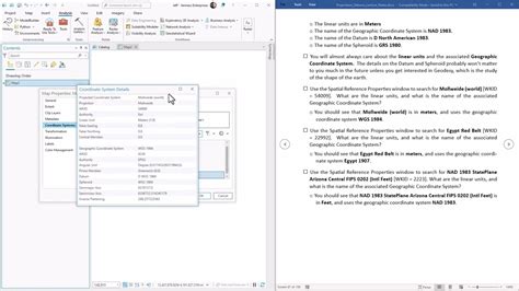 Projections And Datums In Arcgis Pro Lab Exercise 4 Youtube