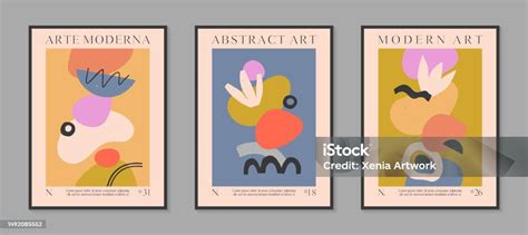 손으로 그린 유기적인 모양 질감 및 낙서가 있는 예술 현대 벡터 포스터 0명에 대한 스톡 벡터 아트 및 기타 이미지 0명 개념 그래픽 프린트 Istock