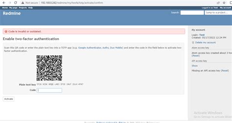 Defect 37128 2fa Is Not Working Redmine