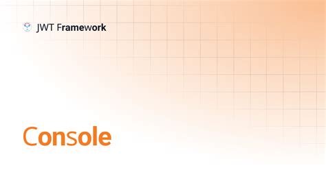 Console Jwt Framework