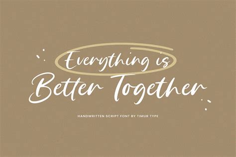 Brother Time Handwritten Script Free Design Resources