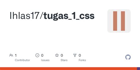 GitHub Ihlas17 Tugas 1 Css