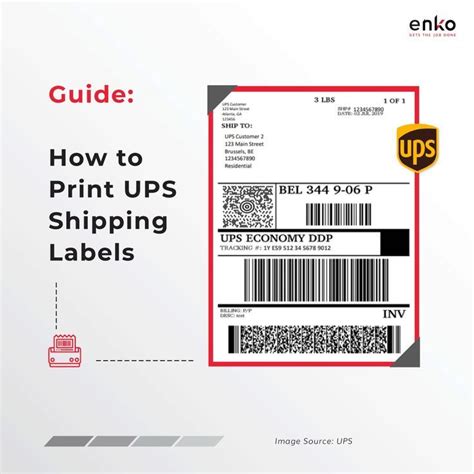 Printable Ups Shipping Label