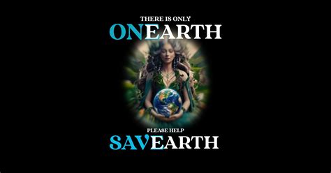 There Is Only One Earth Help Save Earth Earth Day Sticker Teepublic
