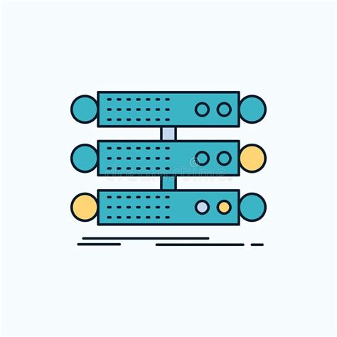 Server Structure Rack Database Data Flat Icon Green And Yellow Sign And Symbols For Website Server Structure Rack Database Data Flat Icon Green And Yellow Sign And Symbols For Website
