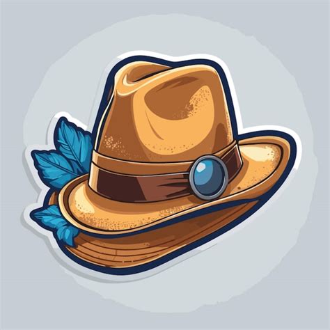 Vector De Dibujos Animados De Sombrero De Detective Vector Premium