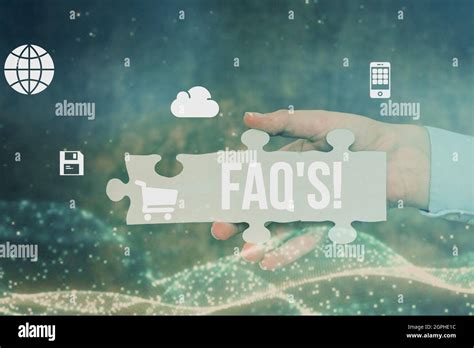 Text Sign Showing Faq S Business Concept List Of Questions And Answers Relating To Particular