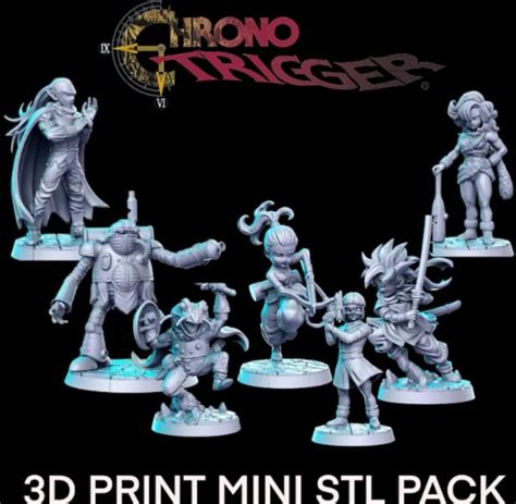 Chrono Trigger Characters 3d Print Model Download Free