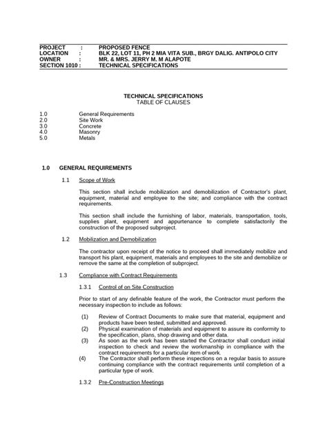 Technical Specification Pdf