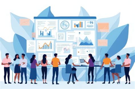 Data Driven Marketing Roi Analysis Stock Illustration Illustration Of Behavior Marketing