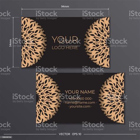 고급 장식명품이 있는 명함 템플릿 그리스 패턴블랙 명함의 인쇄 디자인을 위한 템플릿 0명에 대한 스톡 벡터 아트 및 기타 이미지 0명 개체 그룹 검은색 Istock